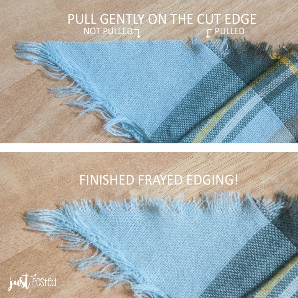 How to Cut a Blanket Scarf in Half – Just Posted